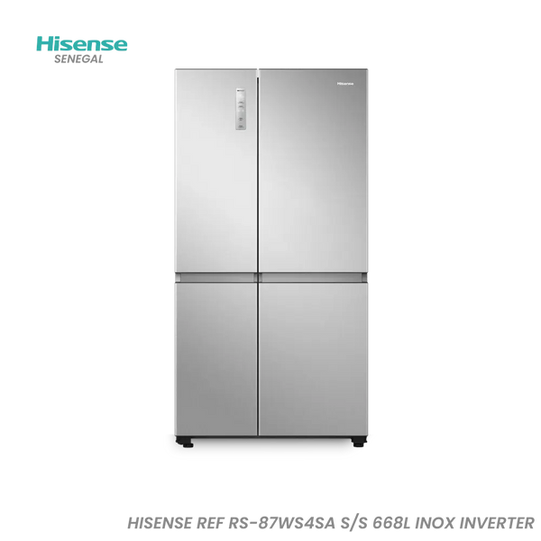 Hisense REF RS-87WS4SA-S/S 668L Inox-Inverter - Hometech SA